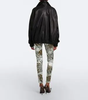 Acne Studios Floral Jersey Skinny Pants