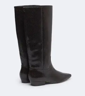 Veronica Beard Gabrielle Leather Knee-high Boots