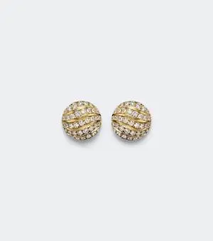 David Yurman Sculpted Cable 18kt Earrings With Diamonds