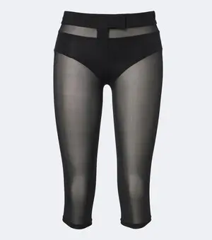 Magda Butrym Sheer Capri Pants And Briefs Set