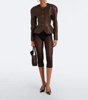 Magda Butrym Sheer Capri Pants And Briefs Set