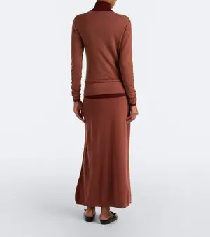 Max Mara Knitted Cashmere Maxi Skirt