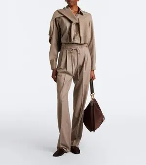 Max Mara Cashmere-blend Straight Pants