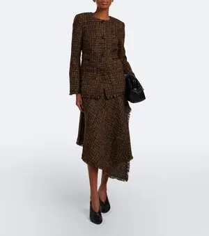 Proenza Schouler White Label Layne Bouclé Midi Skirt