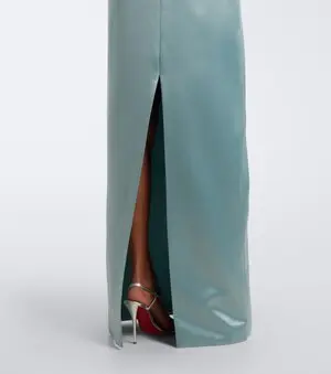 GEORGES HOBEIKA Embellished Satin Corset Gown