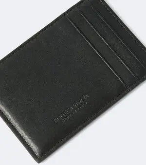Bottega Veneta Cassette Intreccio Leather Card Holder