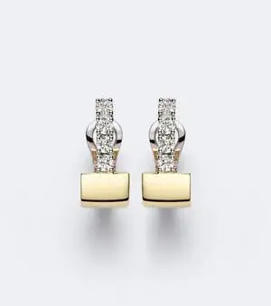 Yeprem En Strada 18kt Huggie Earrings With Diamonds