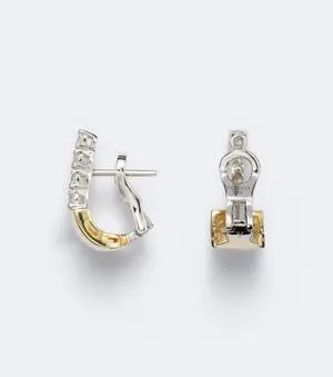 Yeprem En Strada 18kt Huggie Earrings With Diamonds