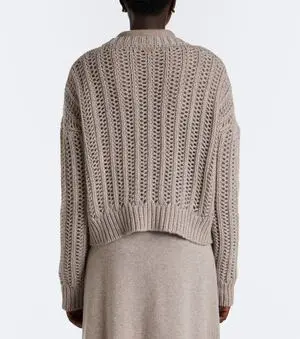 Max Mara Open-knit Cashmere Cardigan