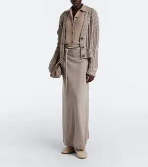 Max Mara Open-knit Cashmere Cardigan