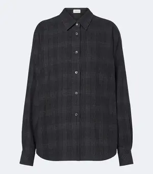 Magda Butrym Plaid Virgin Wool Shirt