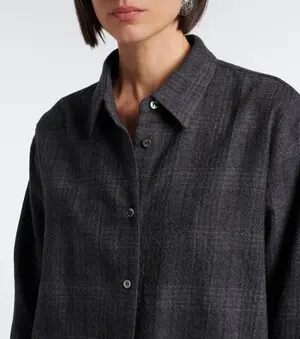 Magda Butrym Plaid Virgin Wool Shirt