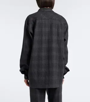 Magda Butrym Plaid Virgin Wool Shirt