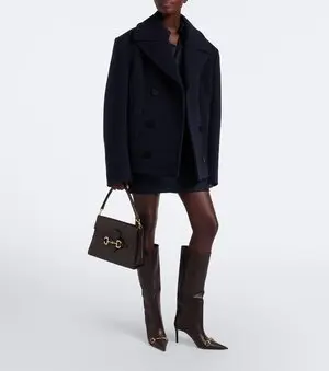 Gucci Donna Horsebit Leather Knee-high Boots