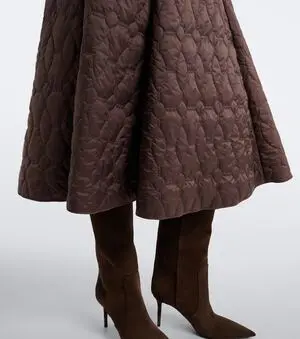 Brunello Cucinelli Technical Padded Midi Skirt