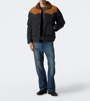 Ralph Lauren Suede-trimmed Puffer Jacket