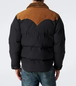 Ralph Lauren Suede-trimmed Puffer Jacket