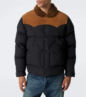 Ralph Lauren Suede-trimmed Puffer Jacket