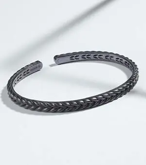David Yurman Chevron Titanium Cuff Bracelet
