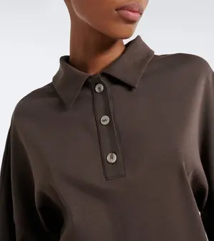 NORBA Cotton Polo Sweater - Brown