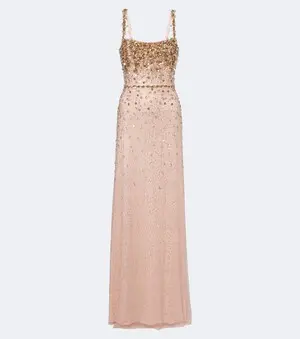 Jenny Packham Solstice Embellished Gown - Pink