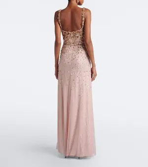 Jenny Packham Solstice Embellished Gown - Pink