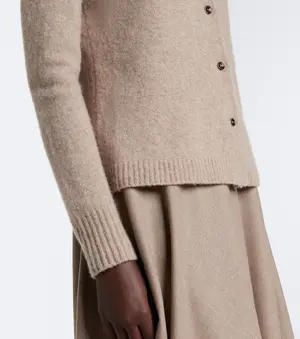 Max Mara Knitted Cashmere-blend Cardigan
