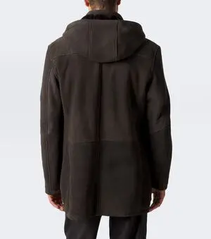 Thom Sweeney Hooded Suede Parka