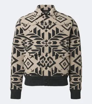 Ralph Lauren Wool Jacquard Blouson Jacket