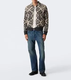 Ralph Lauren Wool Jacquard Blouson Jacket
