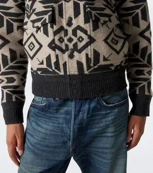 Ralph Lauren Wool Jacquard Blouson Jacket