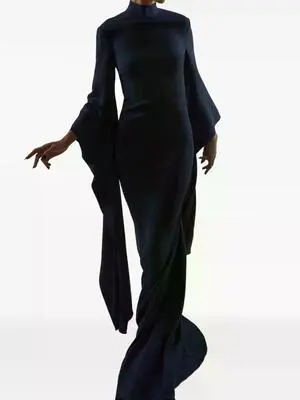 TALLER MARMO Dragon Draped-sleeve Gown