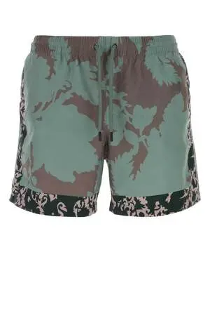 Dries Van Noten Printed Nylon Phibbs Swimming Shorts - Multicolor