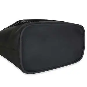 LOUIS VUITTON Black Monogram Canvas Calfskin Neverfull Inside Out Mm