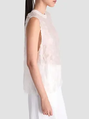 TWP Shell Semi-sheer Silk Top
