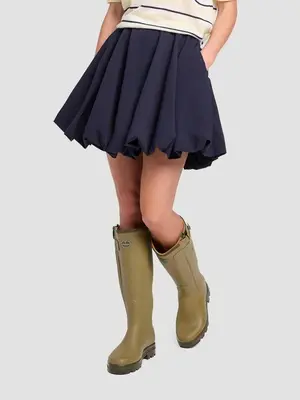 TWP Julia Pleated Cotton Poplin Miniskirt