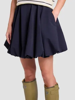 TWP Julia Pleated Cotton Poplin Miniskirt