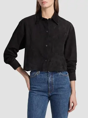 TWP Little Big Joe Suede Jacket - Black