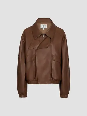 TWP Hunter Leather Jacket - Bison
