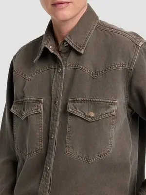 TWP Yellowstone Cotton Denim Shirt