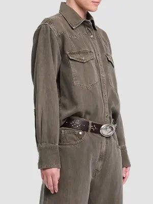 TWP Yellowstone Cotton Denim Shirt