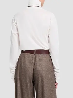 TWP Abby Cotton Turtleneck Top
