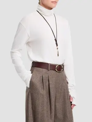 TWP Abby Cotton Turtleneck Top