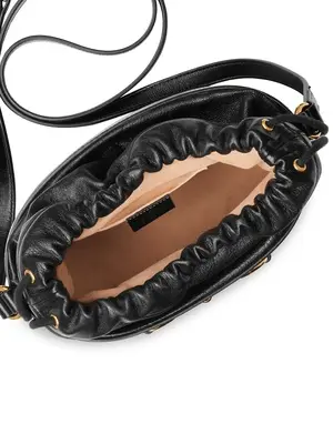 Gucci Morsetto Small Leather Bucket Bag