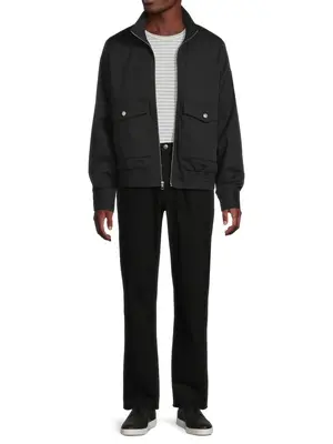 Michael Kors Harrington Stretch-cotton Zip-up Jacket