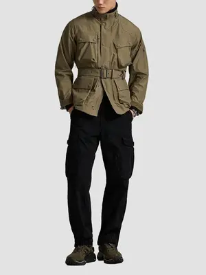 Polo Ralph Lauren Taffeta Belted Zip-up Jacket
