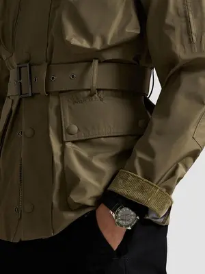 Polo Ralph Lauren Taffeta Belted Zip-up Jacket