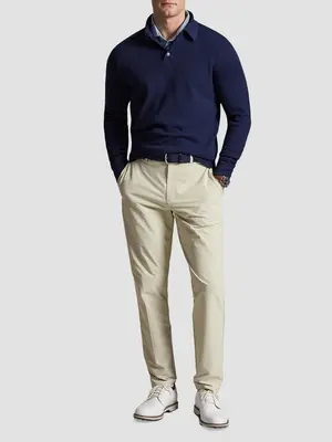 Rlx Ralph Lauren Standard Stretch-nylon Straight-leg Pants - Basic Sand