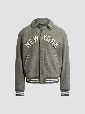 Polo Ralph Lauren New York Yankees Baseball Jacket - Regent Heather
