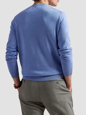 Polo Ralph Lauren Cotton Knit Sweater - Fall Blue